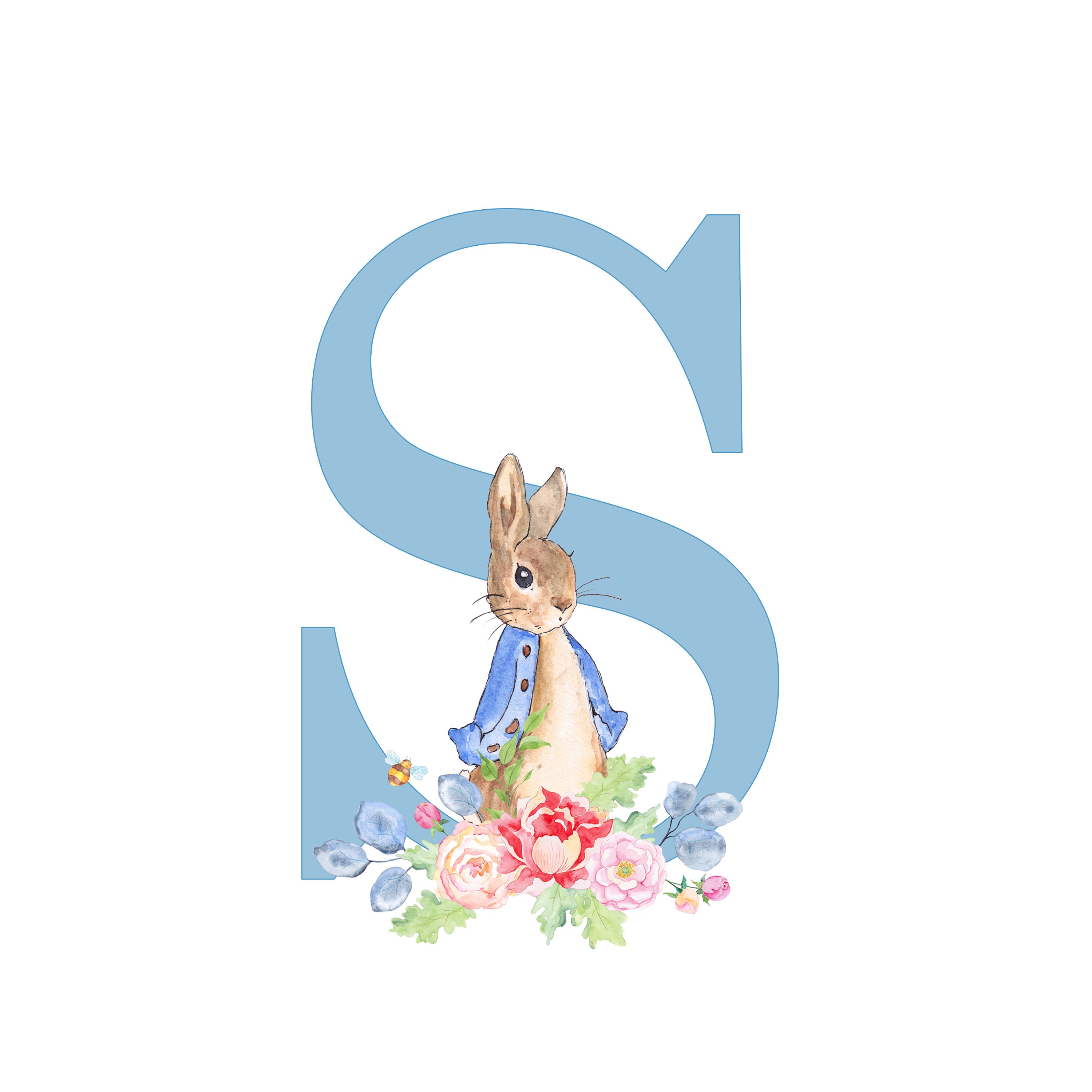 Peter Rabbit Alphabet Digital Download Clipart Letters | Etsy UK