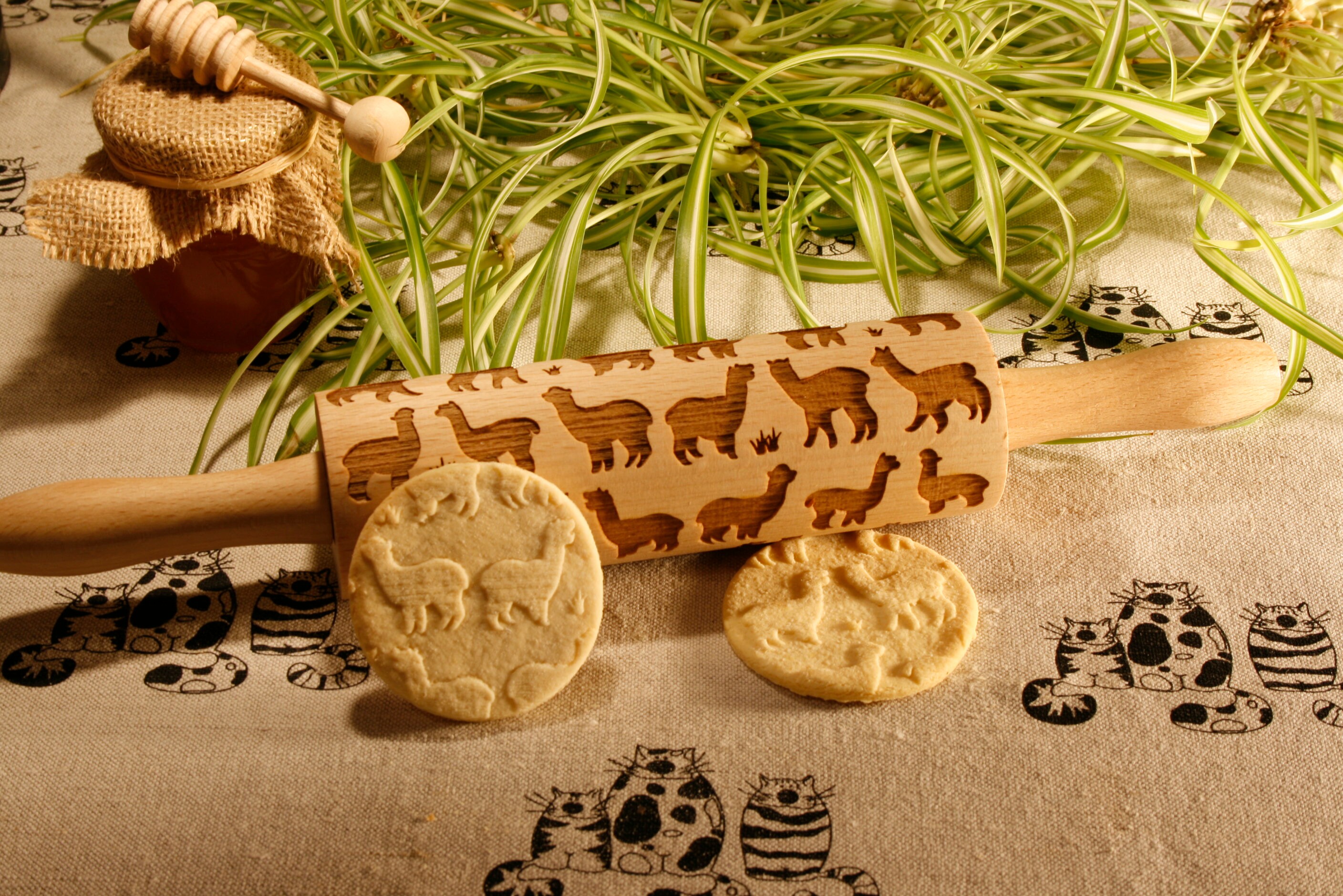 Alpacas Embossing Rolling Pin. Engraved Rolling Pin With | Etsy