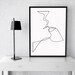 Abstract Kiss Line Art Minimalist Art Line Drawing Love Poster - Etsy