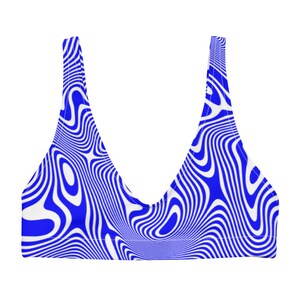 Sultry Top in Warped Blue // Eco-friendly Rave & Swim Wear // 2 Piece ...
