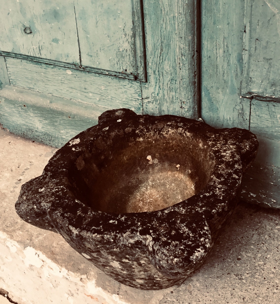 Large Antique French Mortar, a Fabulous Heavy Marble Mortar of Very ...