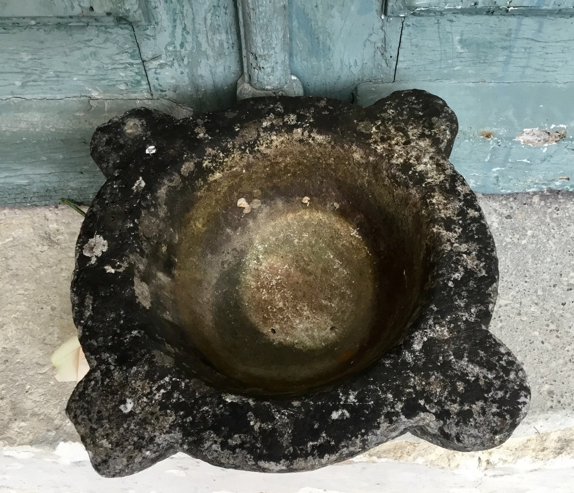 Large Antique French Mortar, a Fabulous Heavy Marble Mortar of Very ...