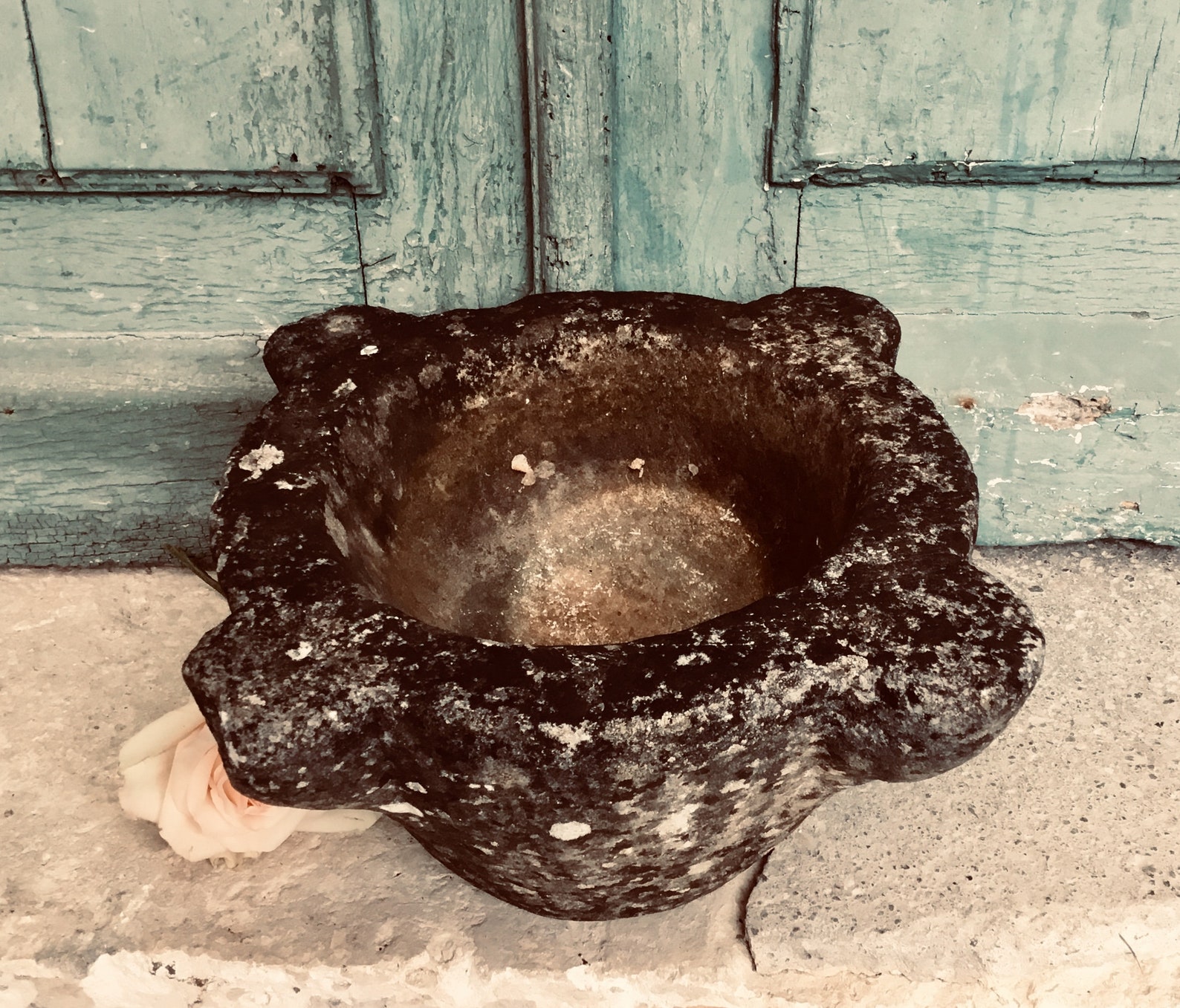 Large Antique French Mortar, a Fabulous Heavy Marble Mortar of Very ...