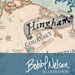 Hingham MA Illustrated Map Print - Etsy