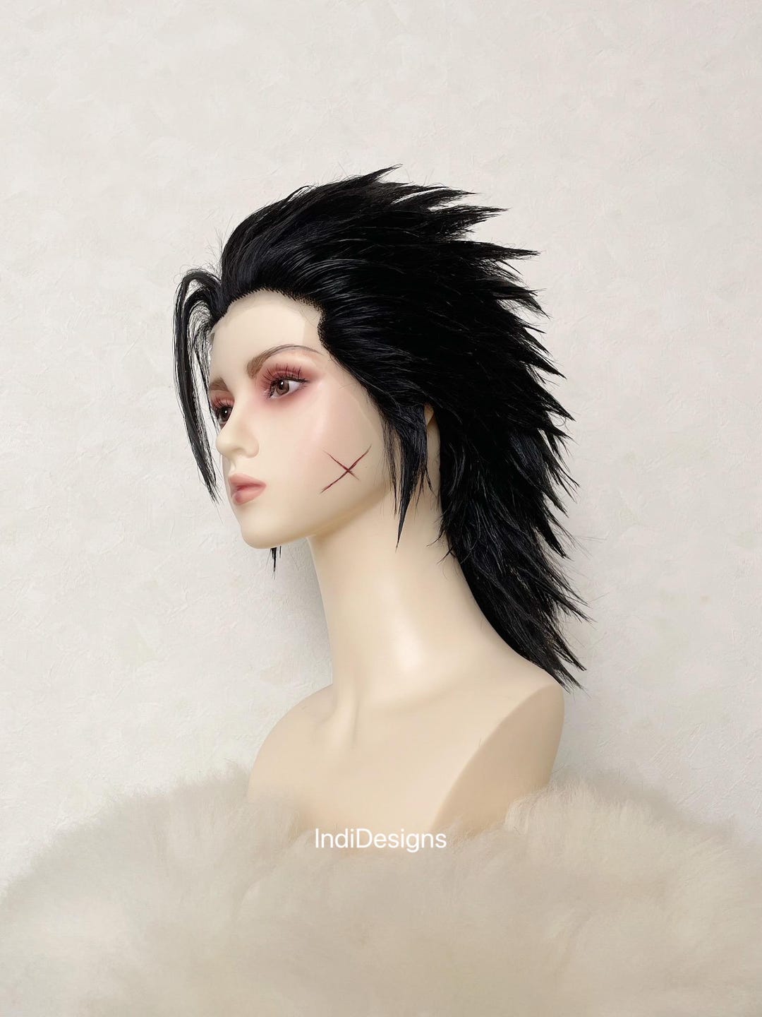 Zack Black Spiky Cosplay Wig - Etsy