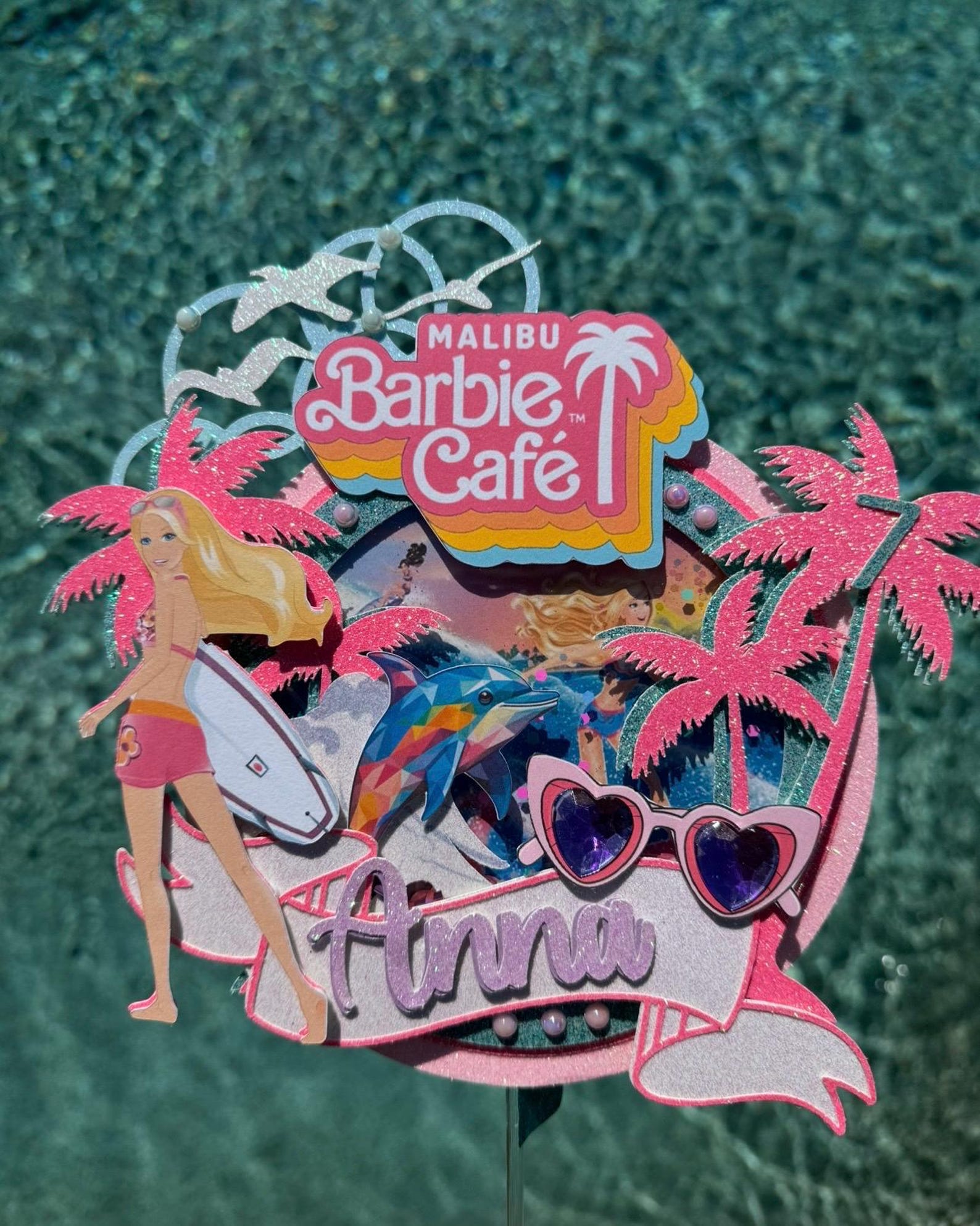 Barbie Malibu Shaker Birthday Cake Topper - Etsy