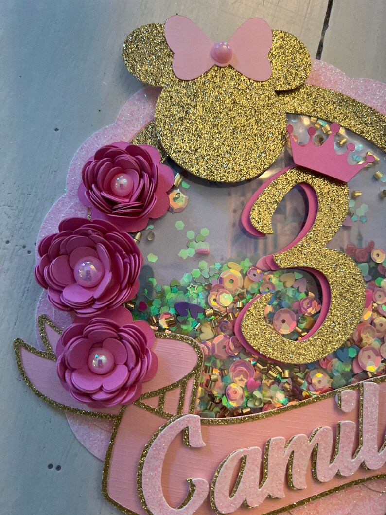 Minnie Mouse Theme Cake Topper Shaker Style - Etsy