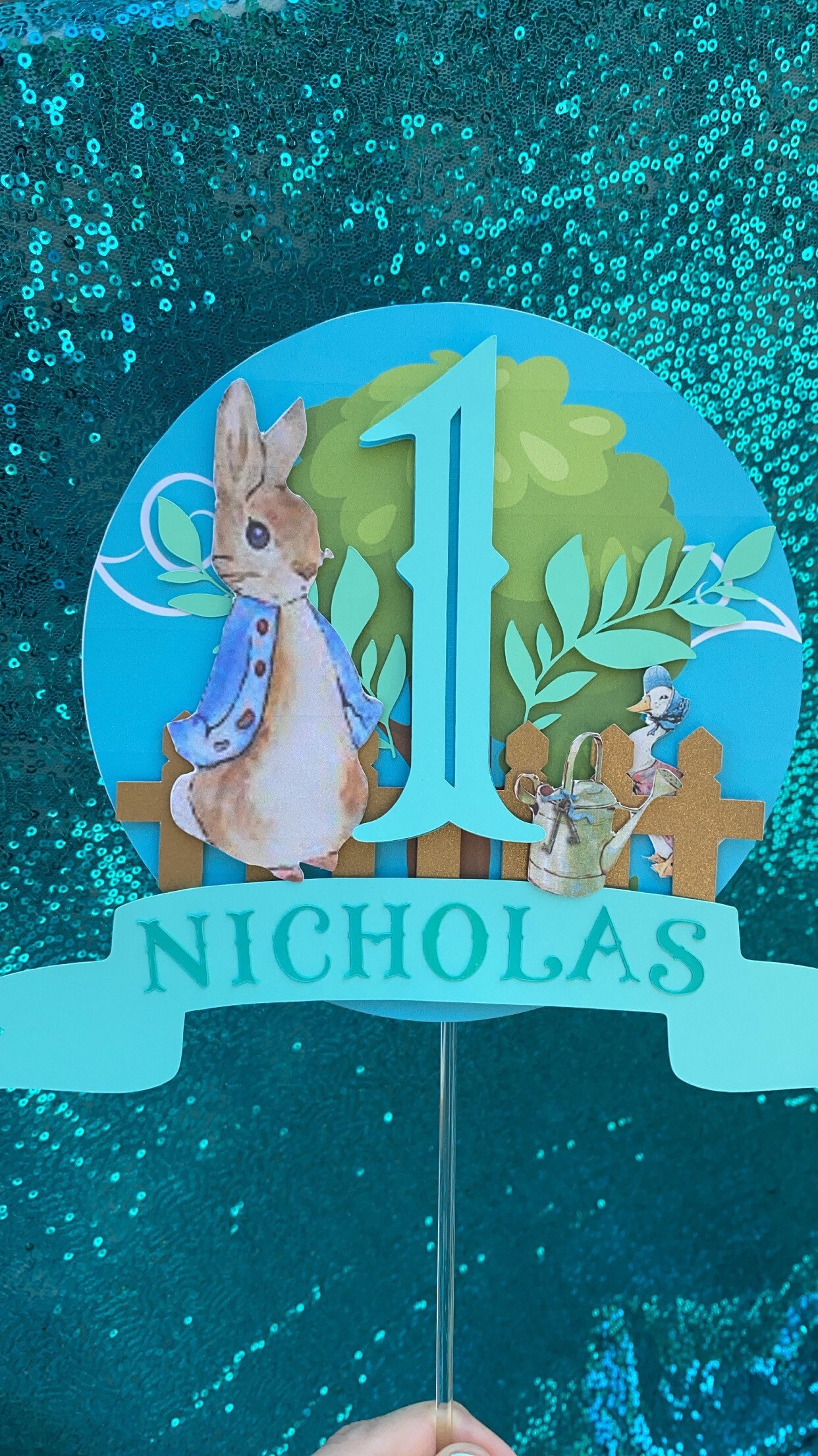 Peter Rabbit Birthday Cake Topper - Etsy