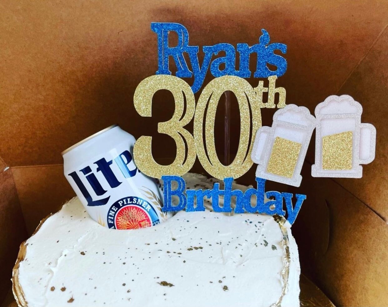 Personalized Beer Birthday Cake Topper - Etsy