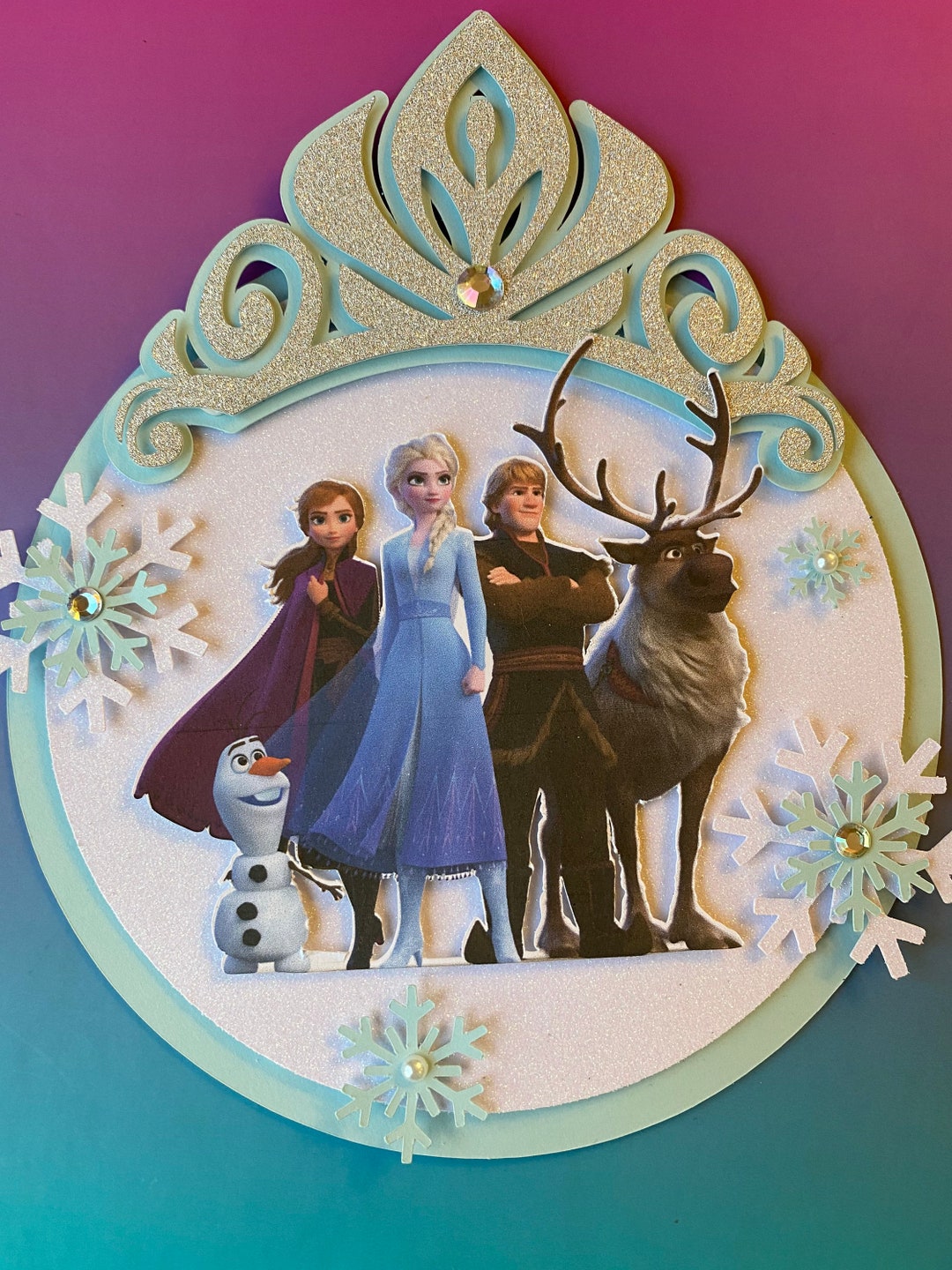 Elsa Frozen 2 Birthday Theme Cake Topper - Etsy