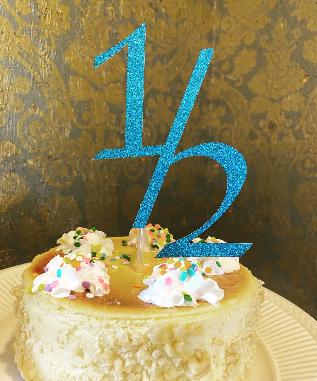 Half Year Birthday Cake Topper - Etsy