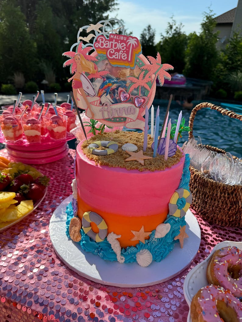 Barbie Malibu Shaker Birthday Cake Topper - Etsy
