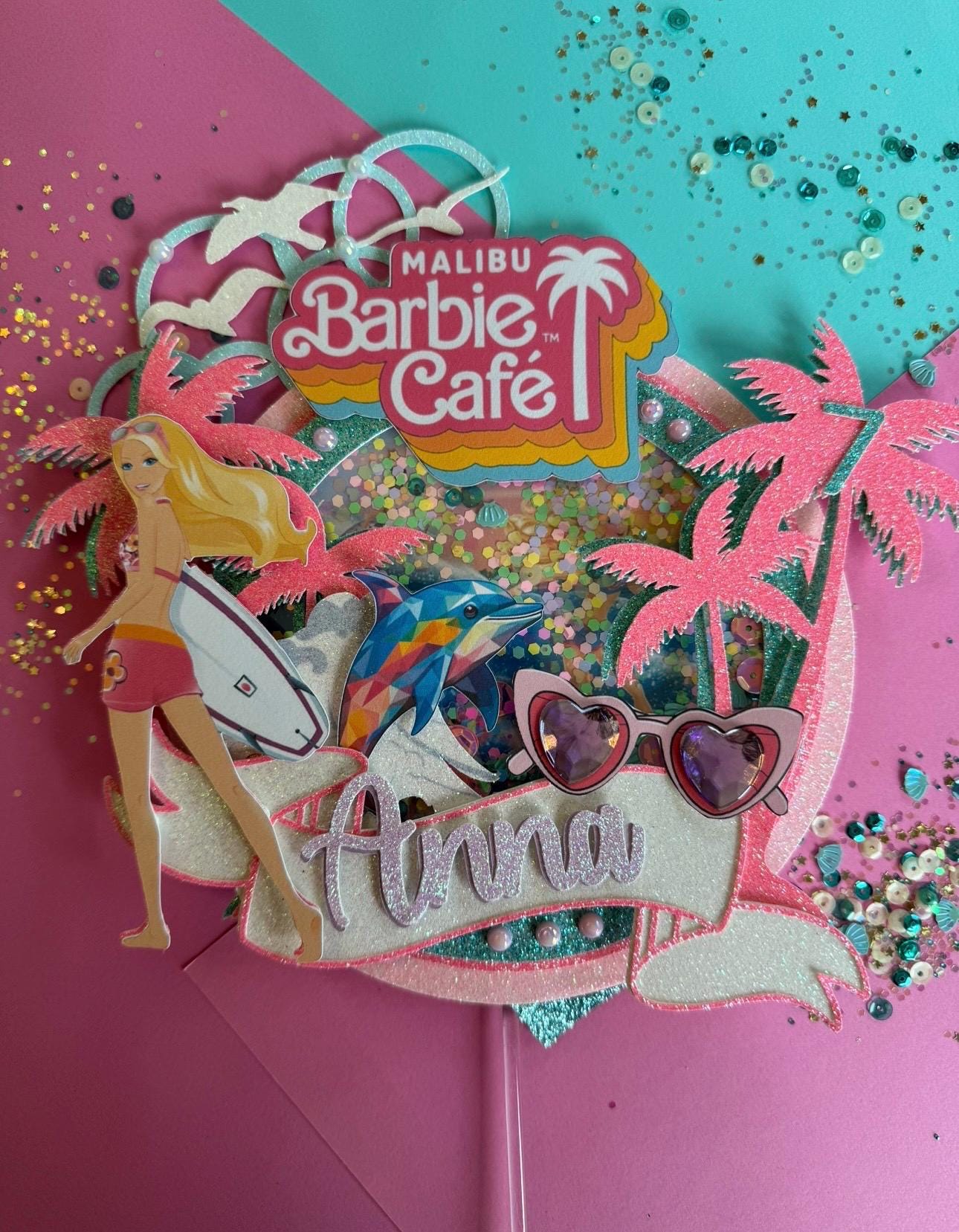 Barbie Malibu Shaker Birthday Cake Topper - Etsy
