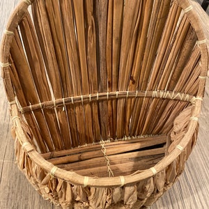 Rustic Shelf Wall Hanging Vintage Basket, Wicker Basket, Wall Basket ...