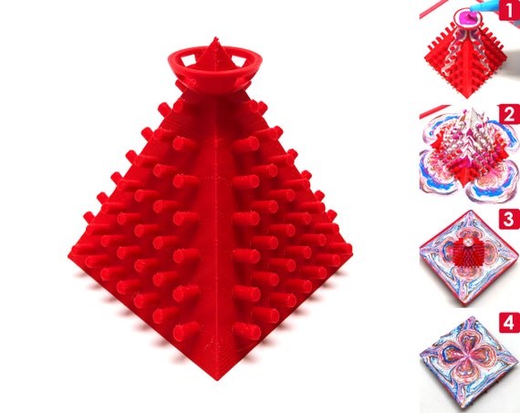 Pharaoh Pyramid Acrylic Pouring Tool in Pyramid Shape Red - Etsy