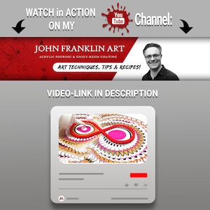 Acrylic Pouring Tool - Infinity Symbol - Red - for Extraordinary ...