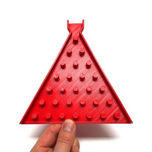 Acrylic pouring cup in pyramid shape 16x16cm red for | Etsy