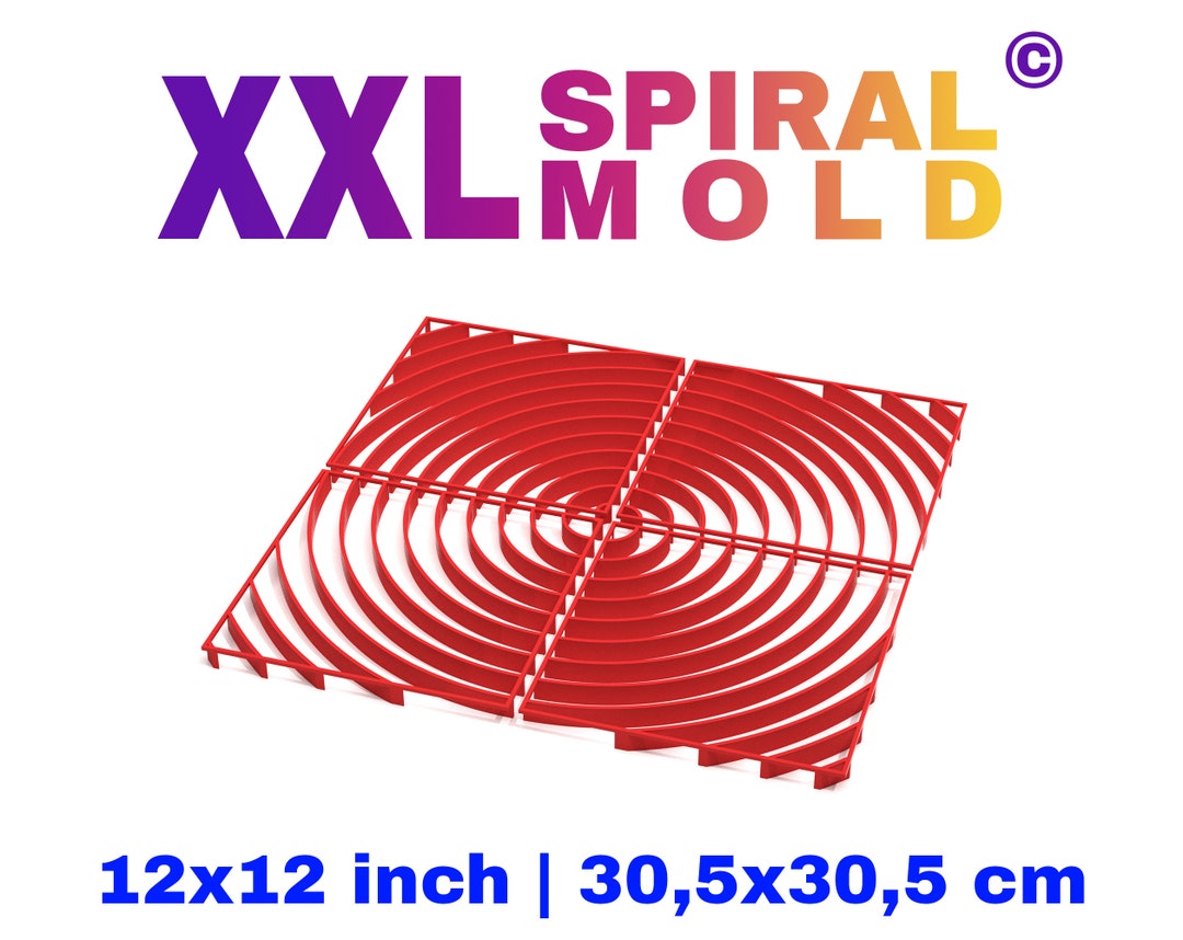 Acrylic Pouring Tool - Spiral 12x12inches - Red - for Extraordinary ...