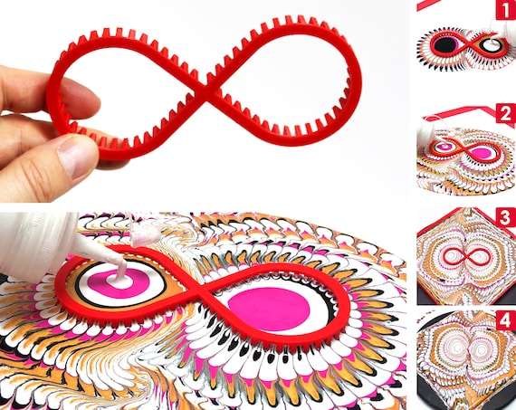 Acrylic Pouring Tool Infinity Symbol Red for - Etsy