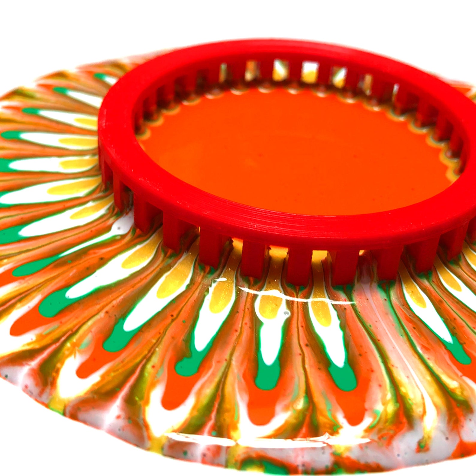 Circle Acrylic Pouring Tool for Extraordinary Flower - Etsy