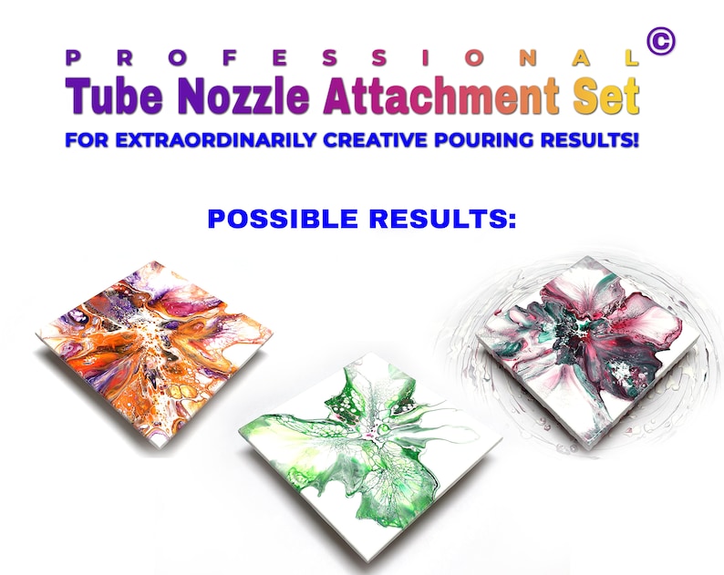 Professional Tube-nozzles Attachment Set of 5 | Suitable for Acrylic ...