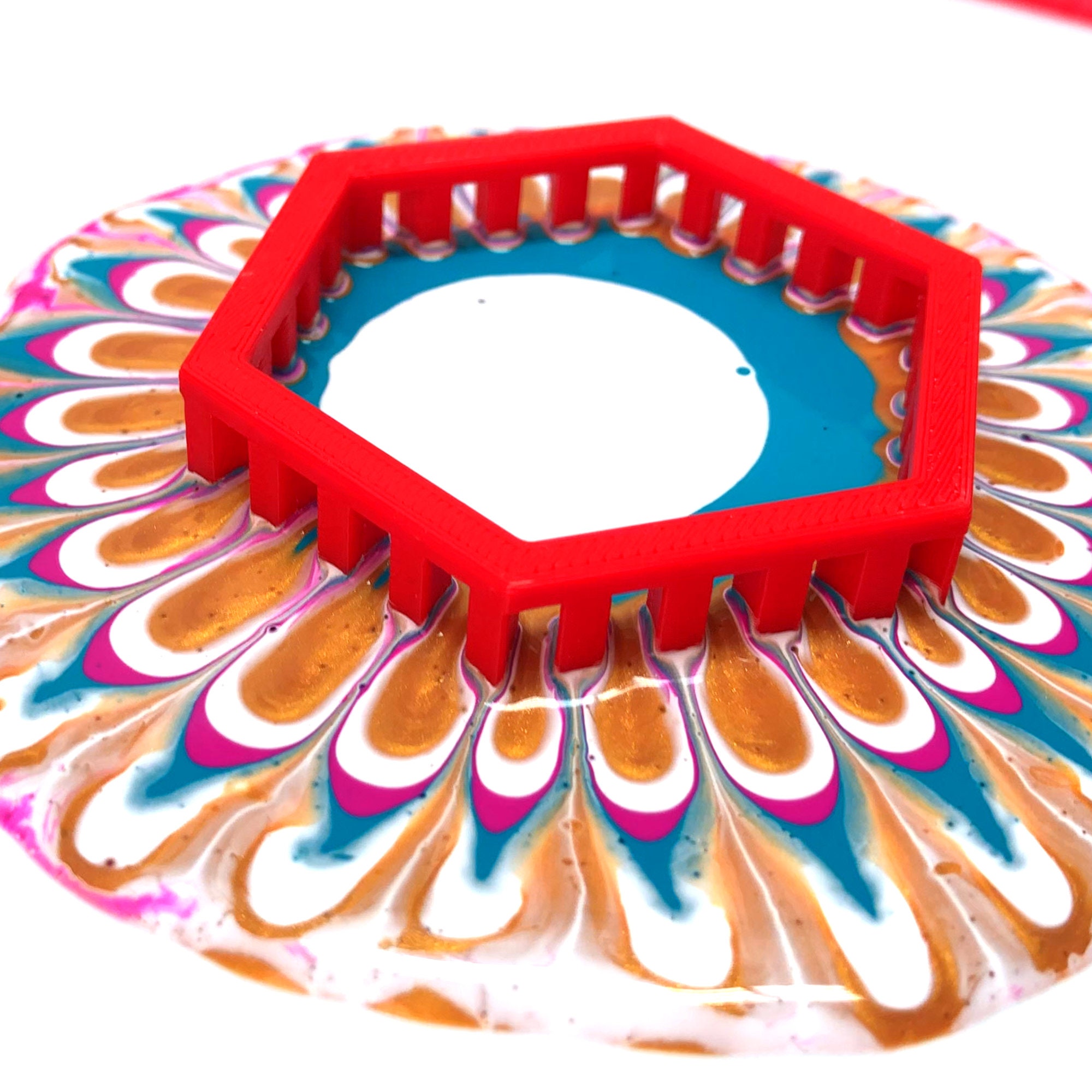 Hexagon Acrylic Pouring Tool for Extraordinary Flower - Etsy