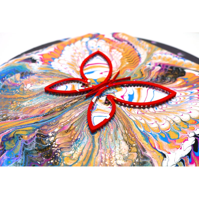 Acrylic Pouring Tool BUTTERFLY Red for Extraordinary - Etsy