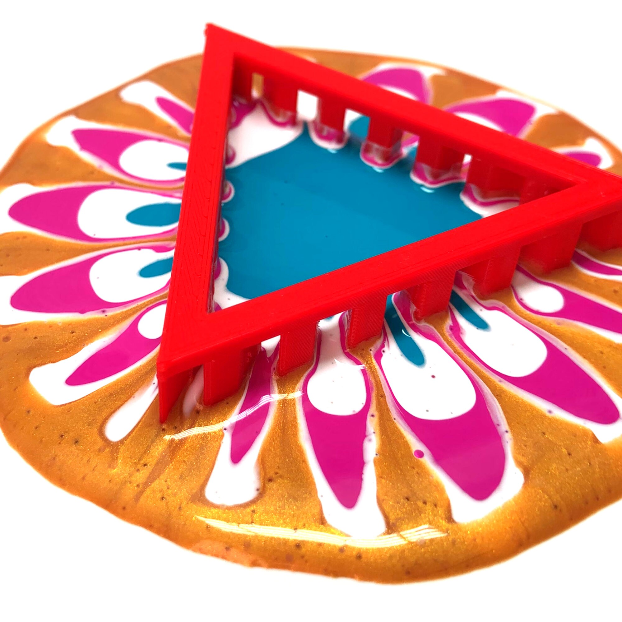 Triangle Acrylic Pouring Tool for Extraordinary Flower - Etsy