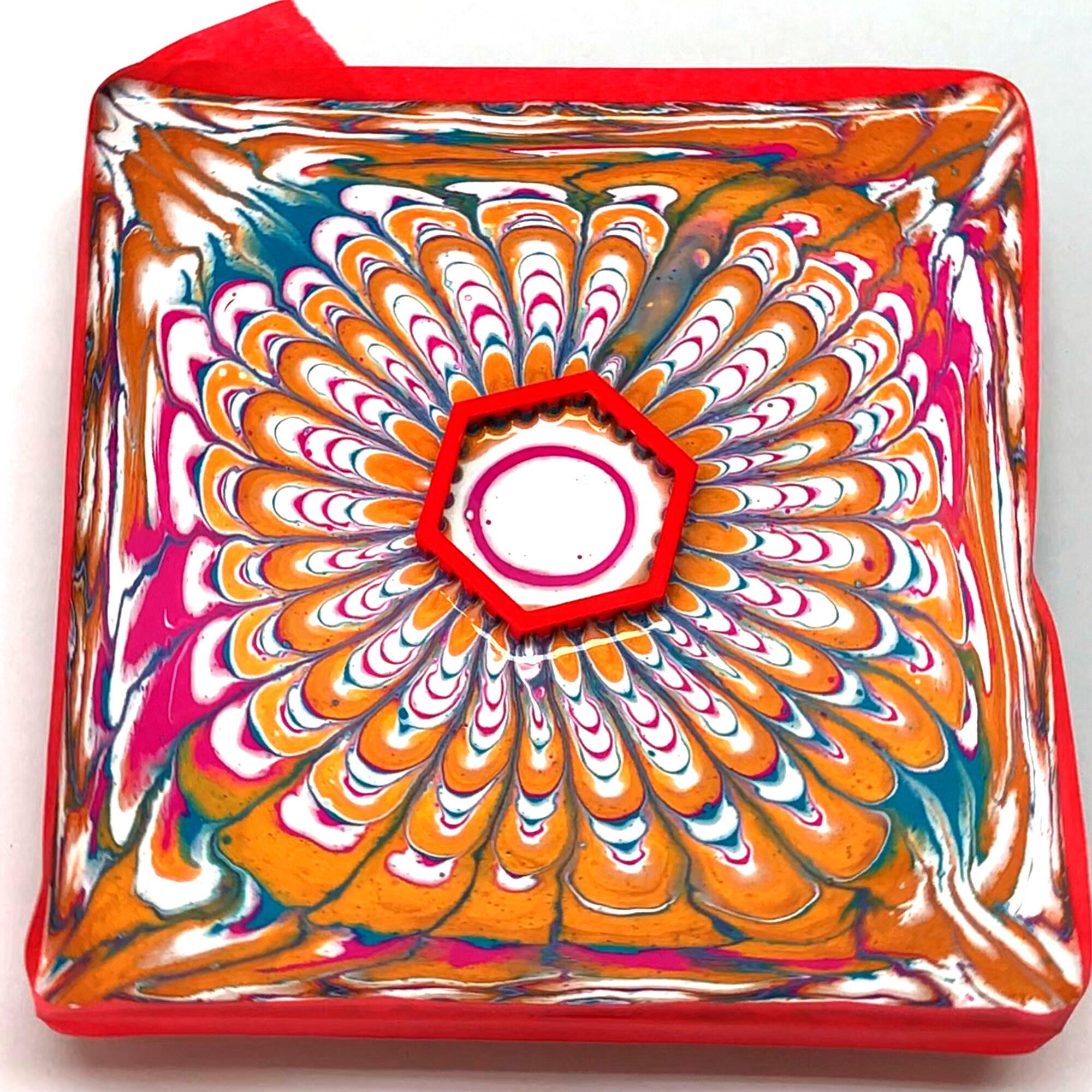 Hexagon Acrylic Pouring Tool for Extraordinary Flower | Etsy