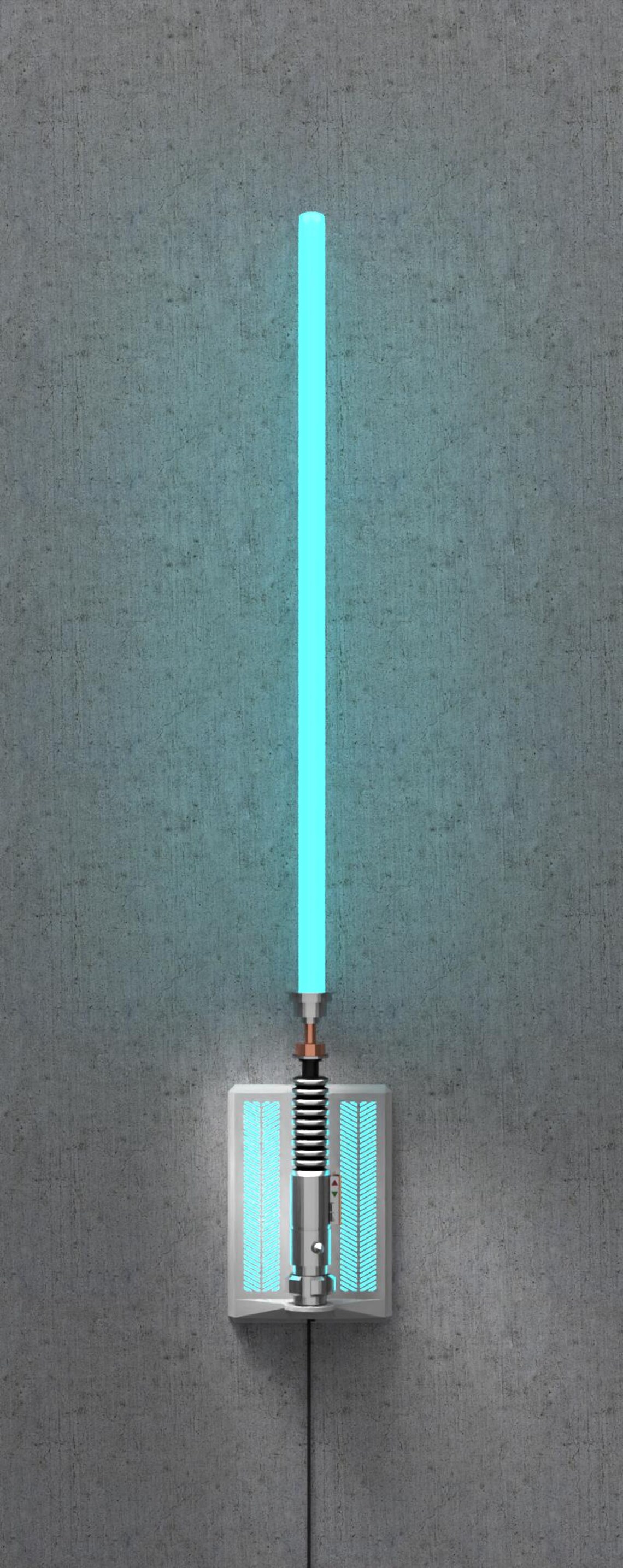 LED Lightsaber Wall Mount | Multicolor | Vertical | 4 Designs | Fits ...