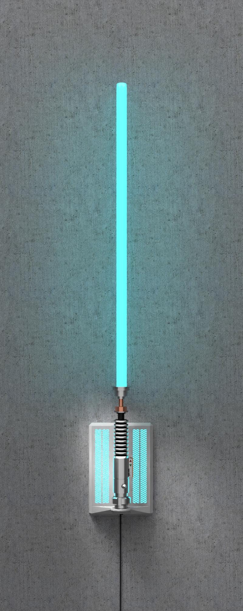 LED Lightsaber Wall Mount | Multicolor | Vertical | 4 Designs | Fits ...