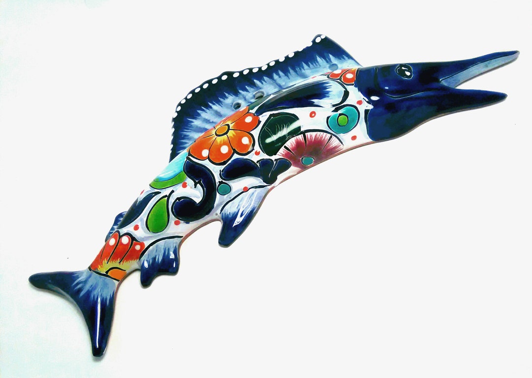 14 Mexican Talavera Blue Sailfish/marlin - Etsy