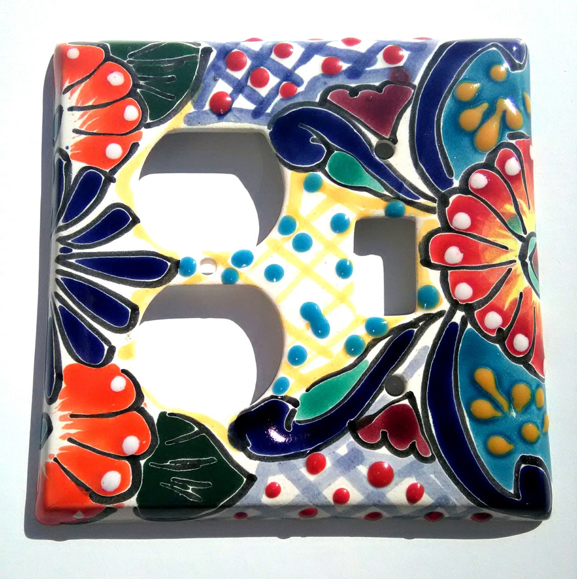 Mexican Talavera Electrical Plug & Light Switch Cover - Etsy