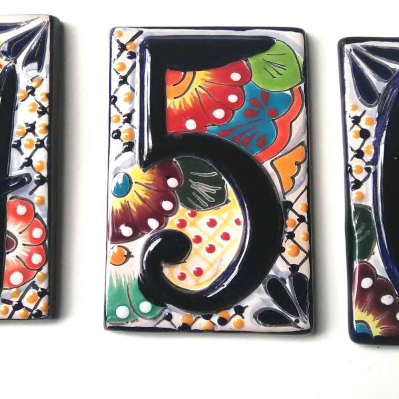 Mexican Tile Numbers - Etsy