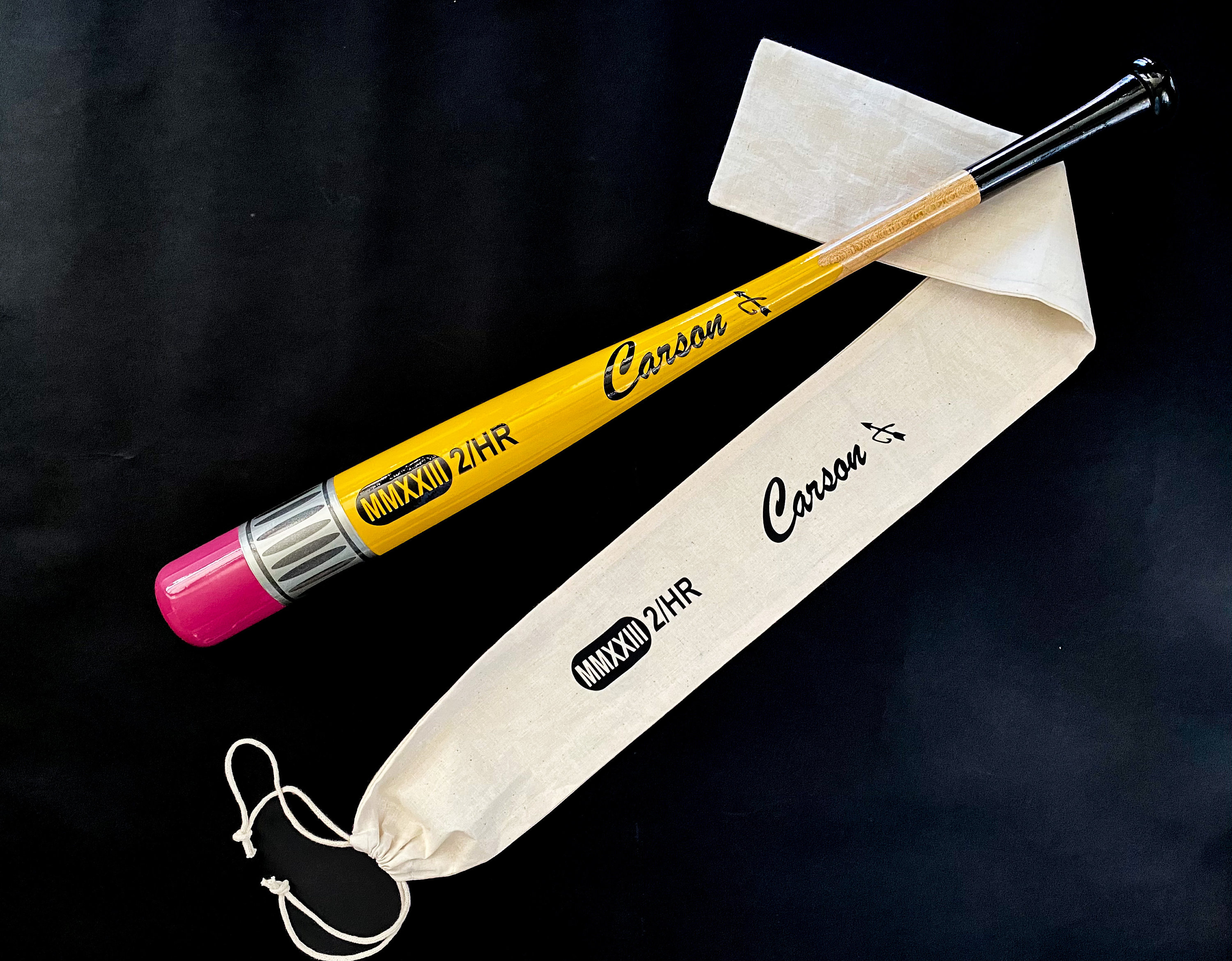 Custom Pencil Design Baseball or Softball Bat: Personalized Wood Bat - Etsy