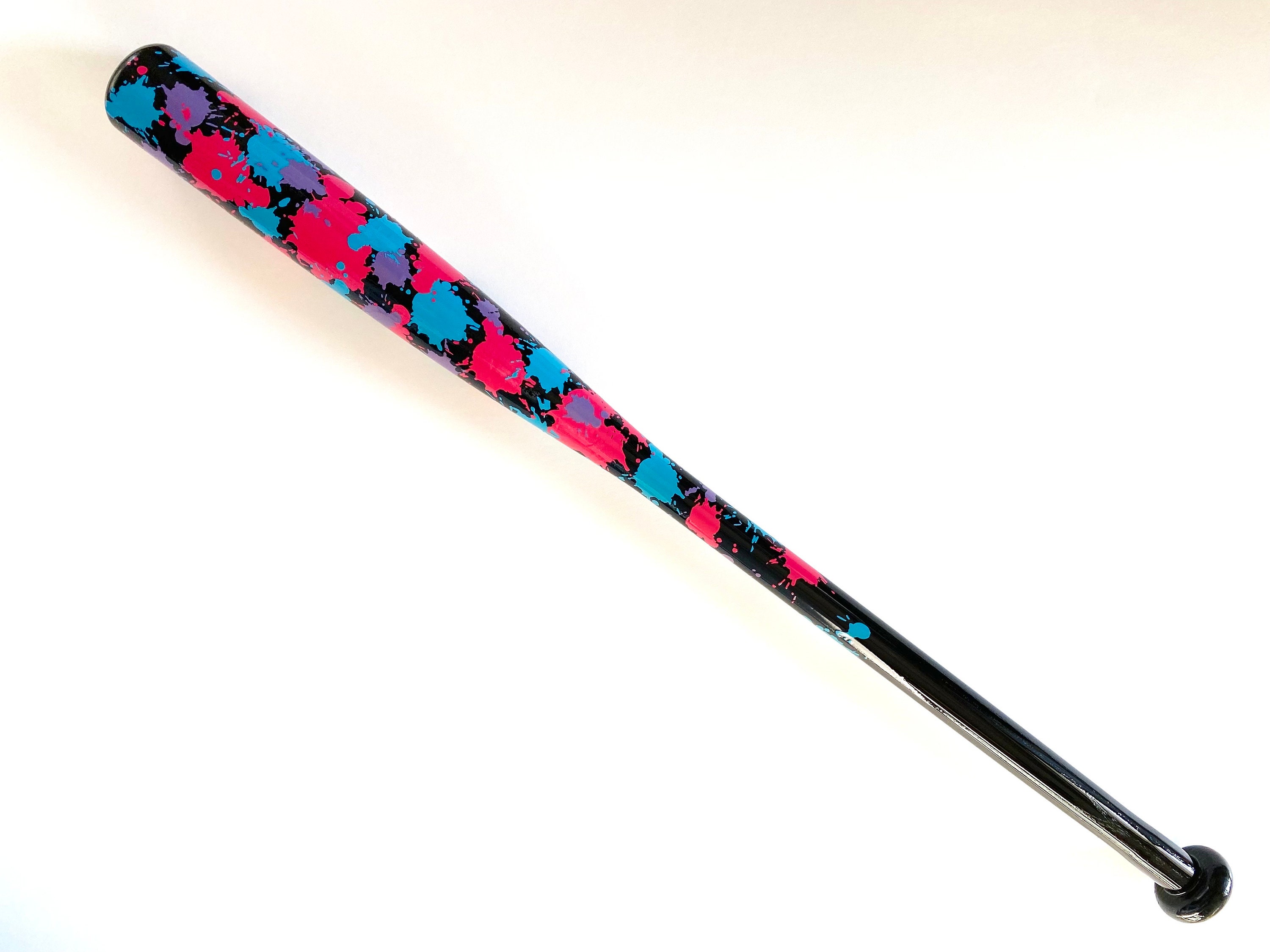 Custom Splatter Paint Baseball or Softball Bat: Personalized Wood Bat ...