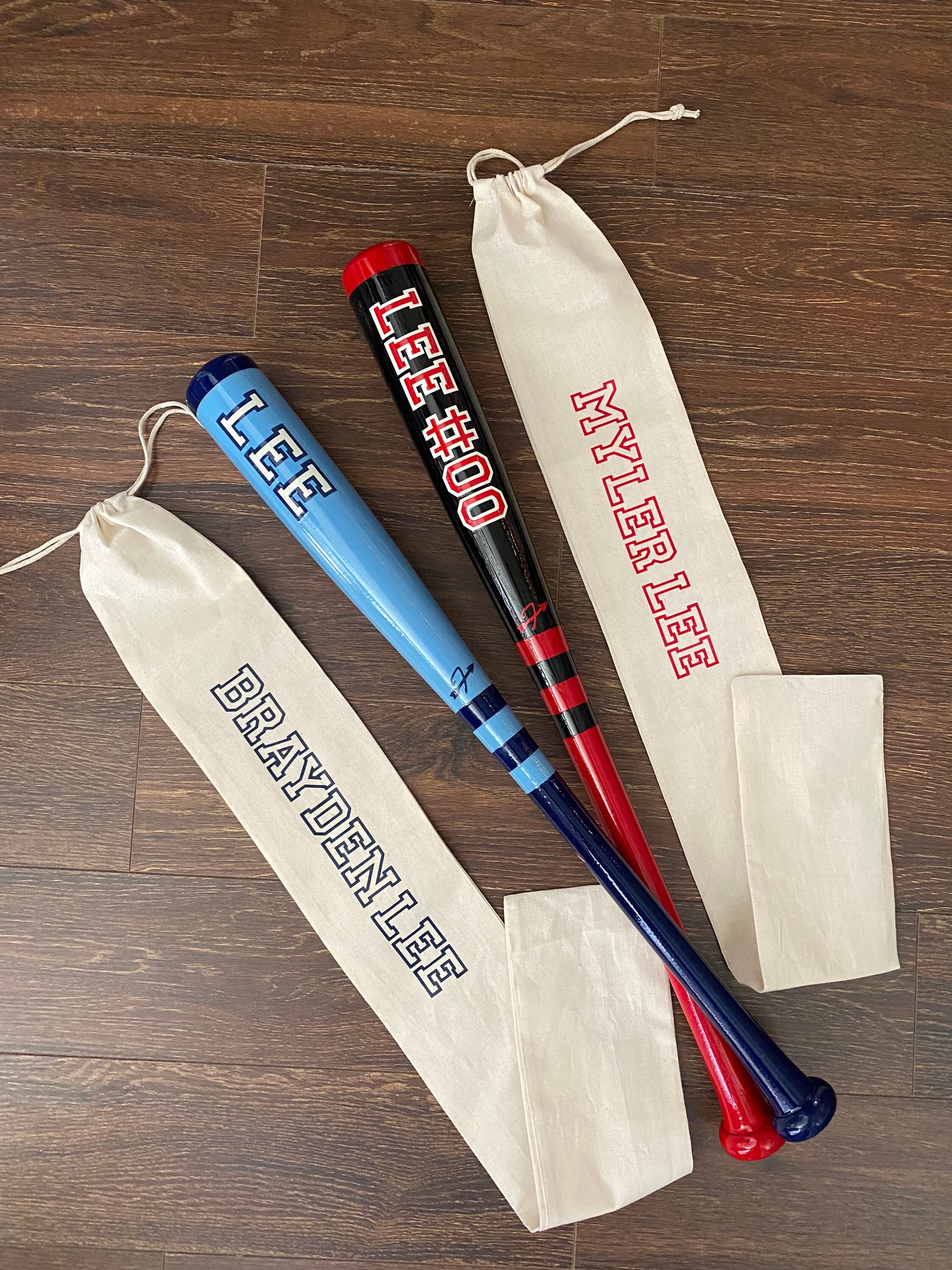 Customized Bat Gift Bag, Tote, Coordinates With Custom Wood Bats - Etsy