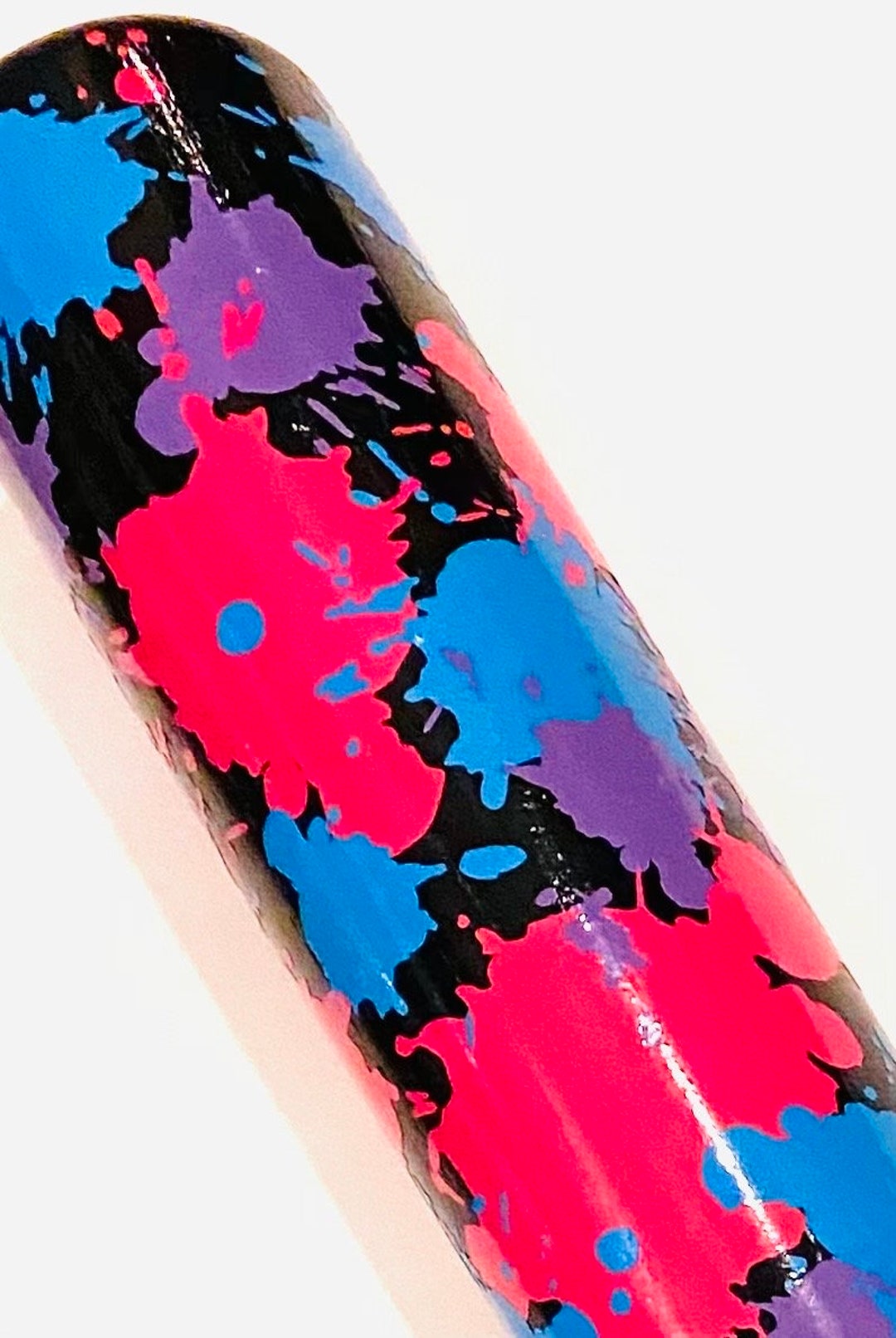 Custom Splatter Paint Baseball or Softball Bat: Personalized Wood Bat ...