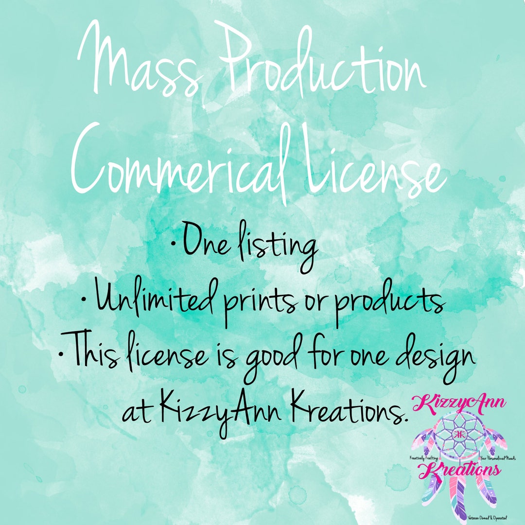 Mass Production Commercial License, Mass Production, Commerical ...