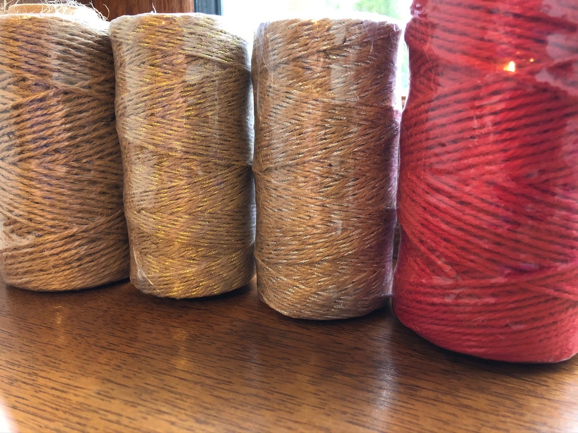 Jute Cord/ Bakers Twine 2mm Rope /cord X 5m Choose Your - Etsy