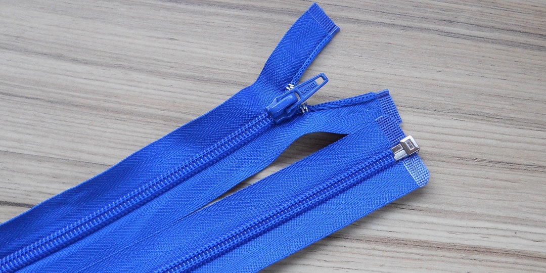 Royal Blue Zip- Open Ended Nylon - No 5 Weight- Quality Open End Zip ...