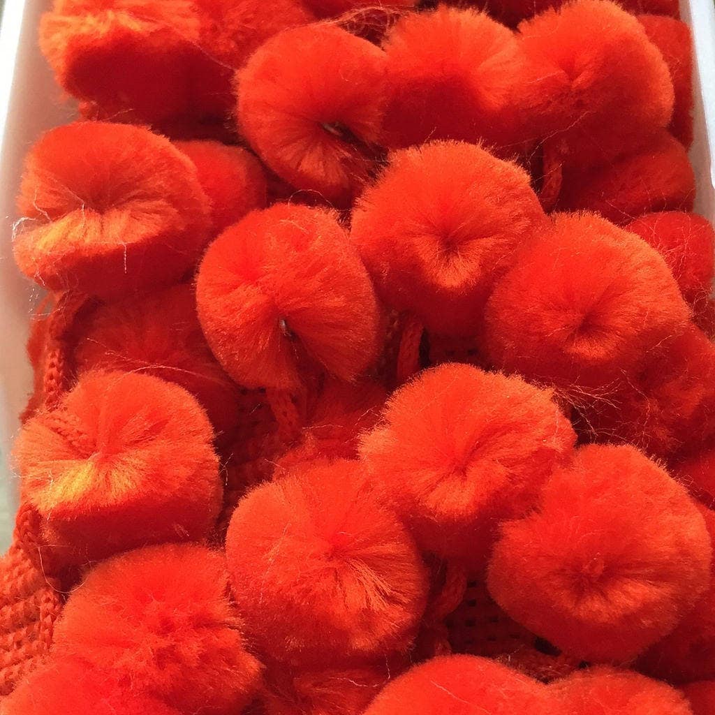 POM POM FRINGE 30mm [1" 3/16] X 1M (various Colours. Complete 10.5m ...