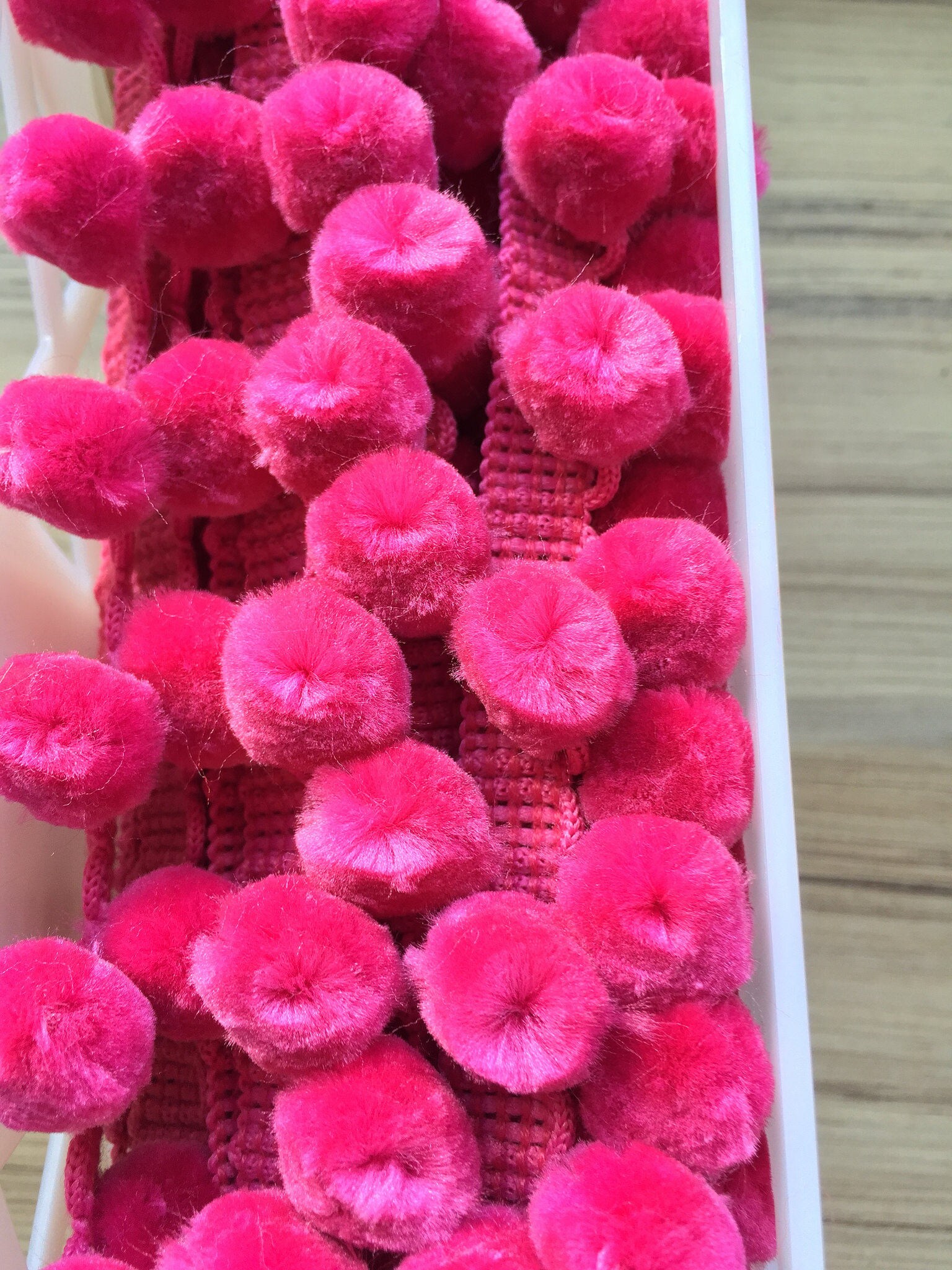 POM POM FRINGE 30mm [1" 3/16] X 1M (various Colours. Complete 10.5m ...