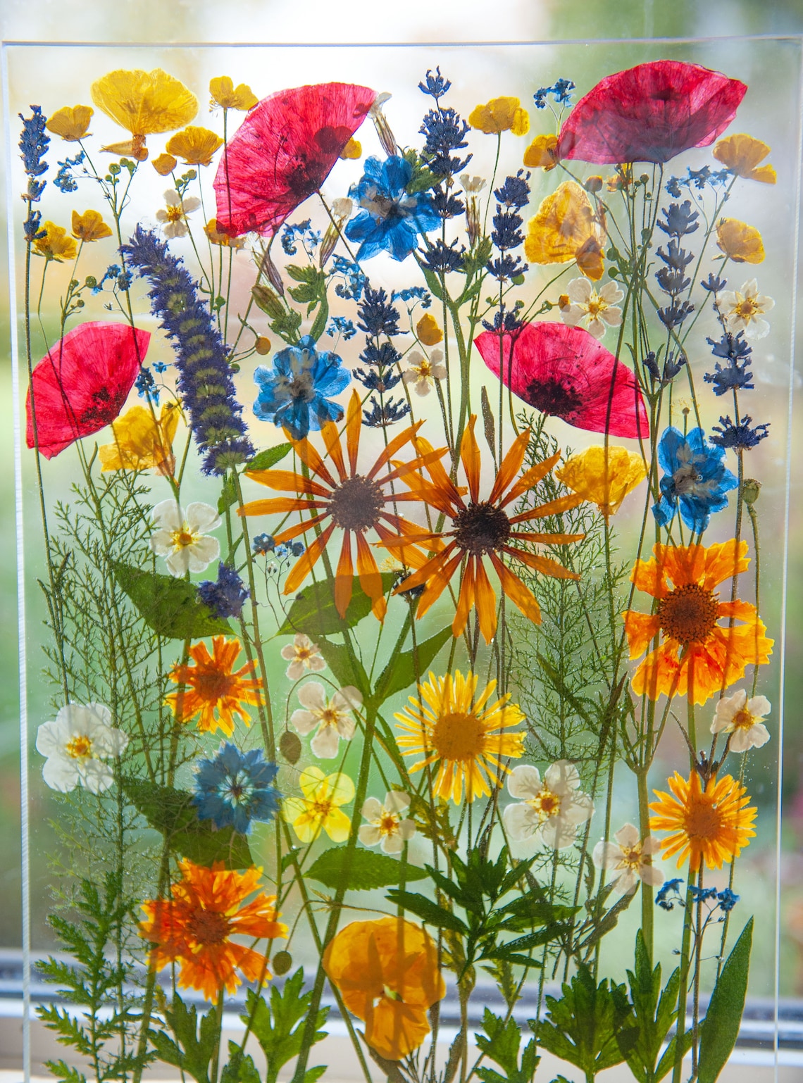 Epoxy Resin Flower Plate With Natural Flowers Lavenders - Etsy