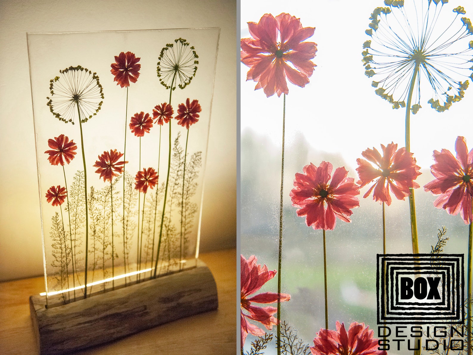 Table Lamp Flowers LED Nightlight Table Lamp Modern Gift for - Etsy