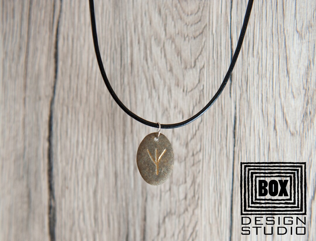 Divine Protection Rune Pendant, Protection Charm Gift for Him ...