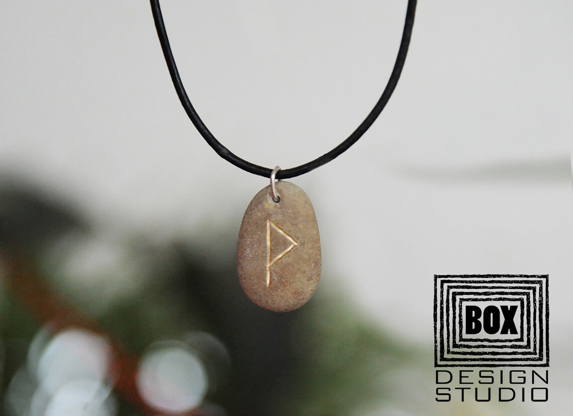 Wunjo Rune Viking Joy Harmony Symbol Pendant Gift for Her | Etsy