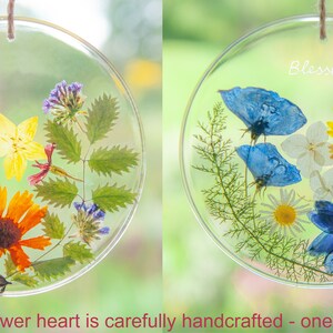 Grief Memorial Gift Personalized Flower Heart Token, Sympathy Gift Loss ...
