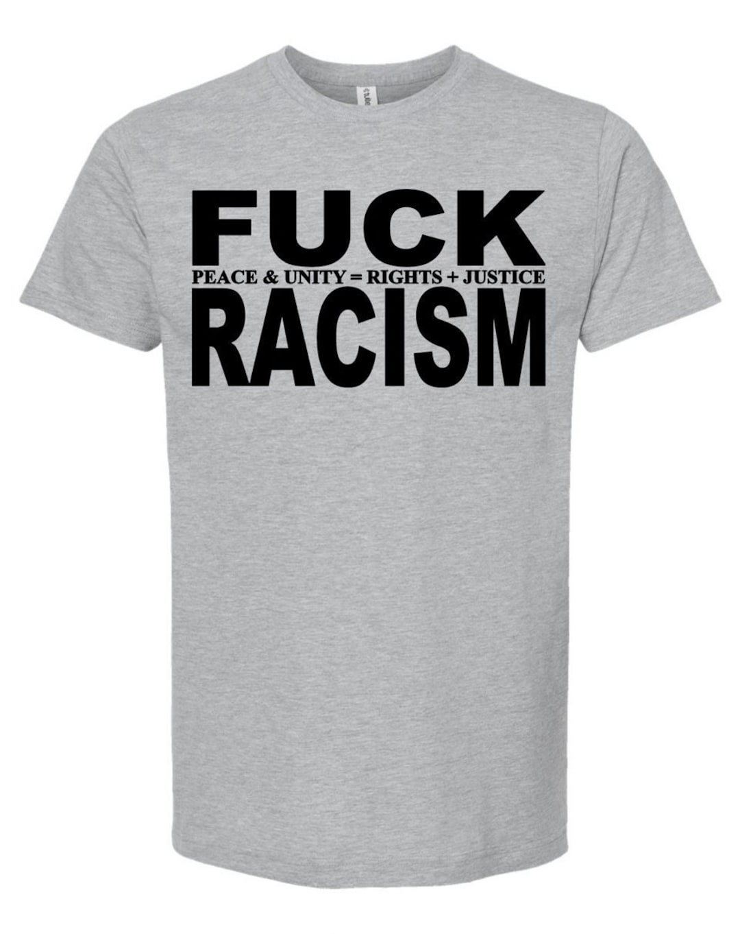 FCK RACISM Anti-racism T-shirt - Etsy