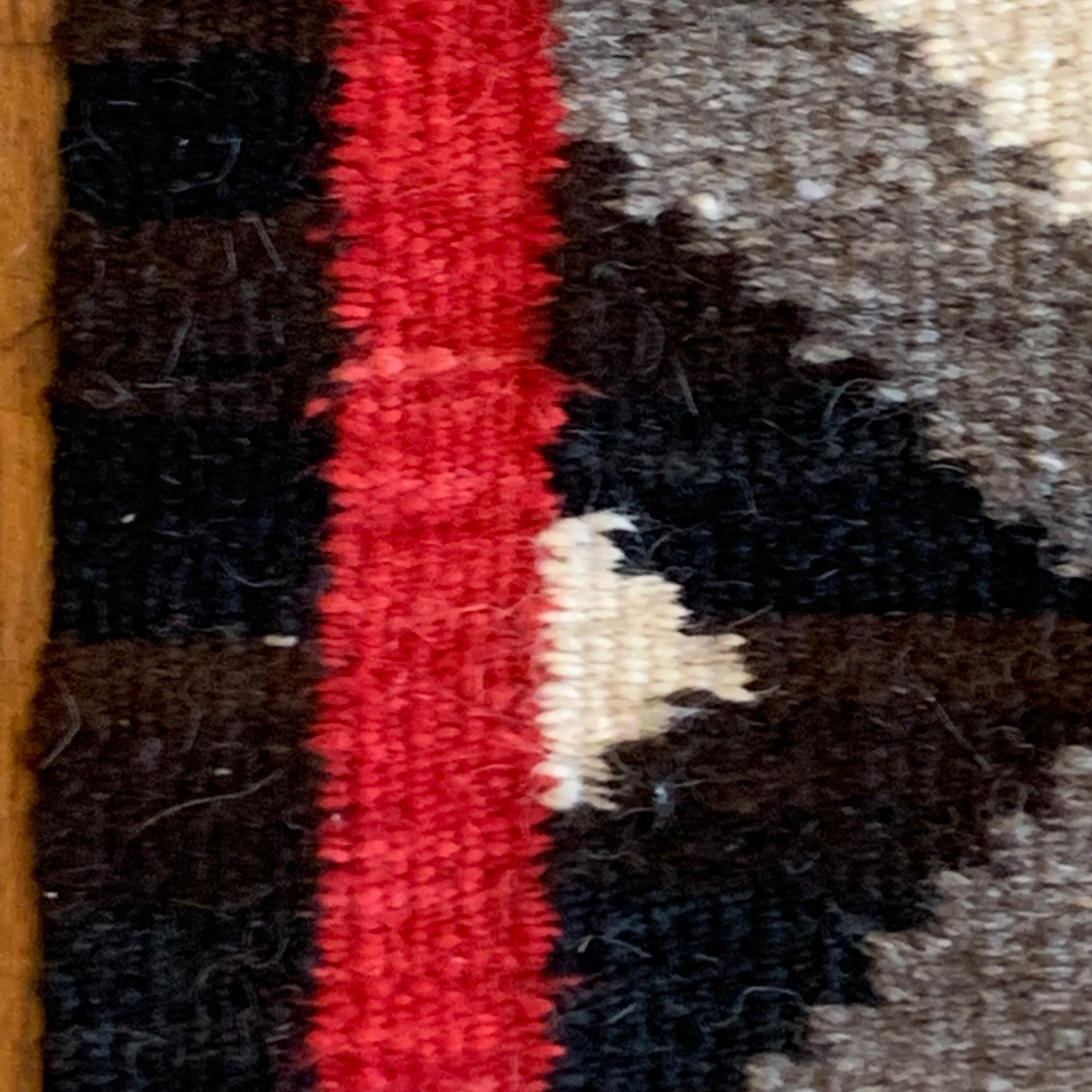 1940s Navajo Rug, Native American Indian Tapestry 58x41 Chevron Storm ...